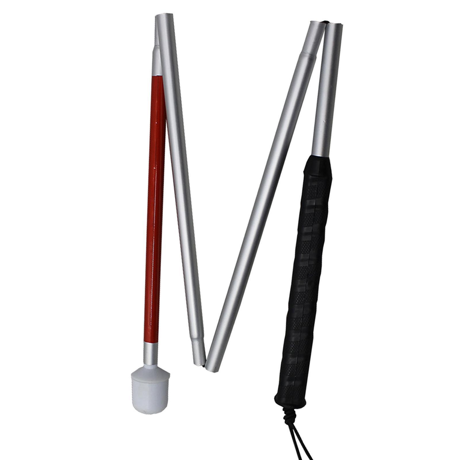 Folding Blind Cane Anti Slip Adjustable Vision Impaired and Blind ...