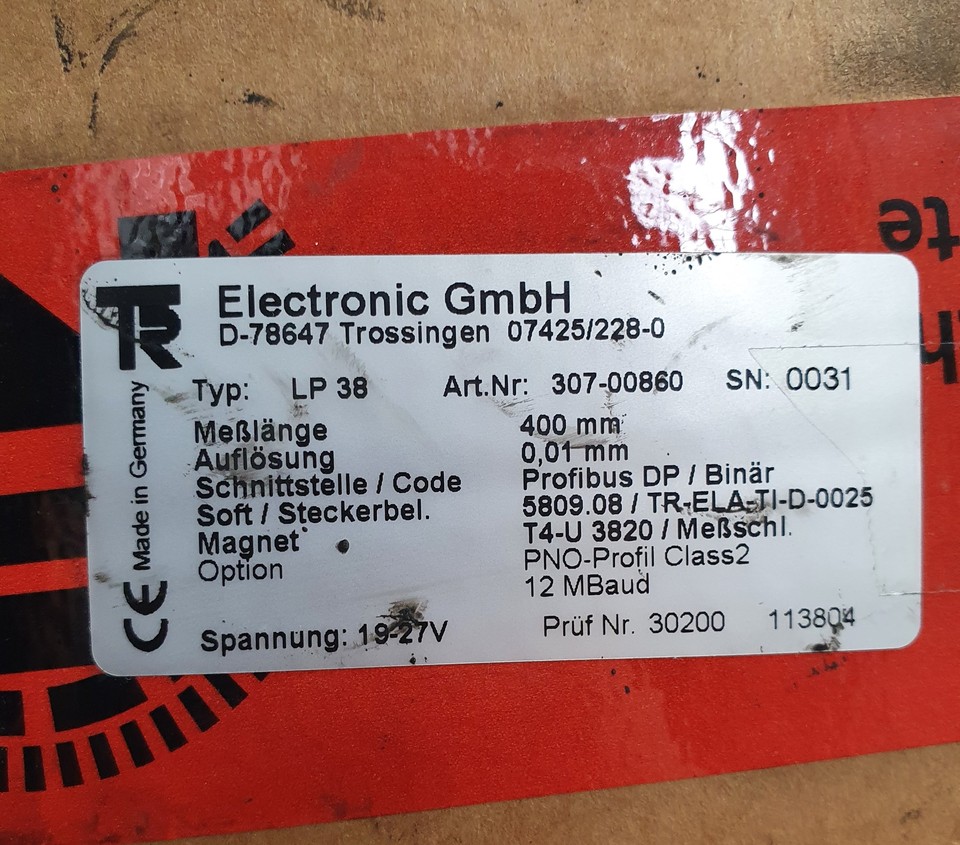 TR Electronic GmbH LP38 / LP 38 NEU OVP | eBay