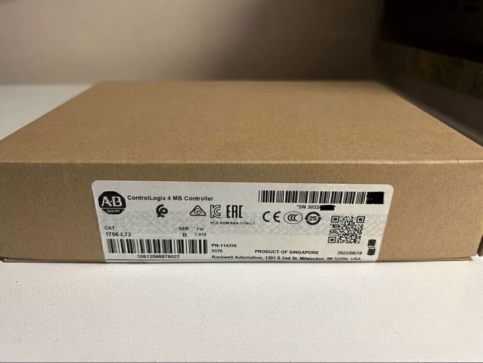 Allen-Bradley 1756-L72 ControlLogix 4MB Controller New Factory Sealed ...