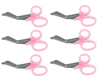 6 Pink Utility Scissors EMT/EMS Shears Bandage Paramedic Nurse Supply 7 ...