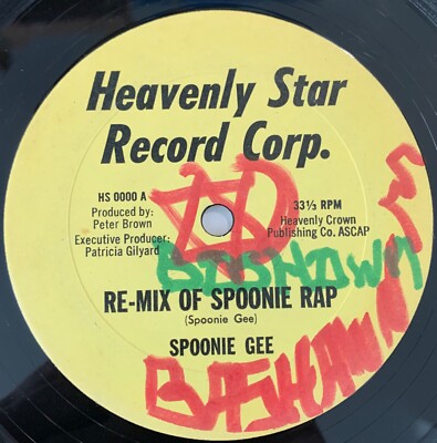 SPOONIE GEE Re-mix Of Spoonie Rap 12" HEAVENLY STAR OG disco rap Peter ...