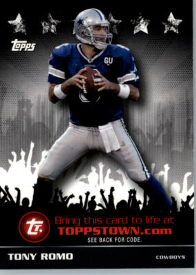 2009 Topps Topps Town Silver #TTT10 Tony Romo - Dallas Cowboys | eBay