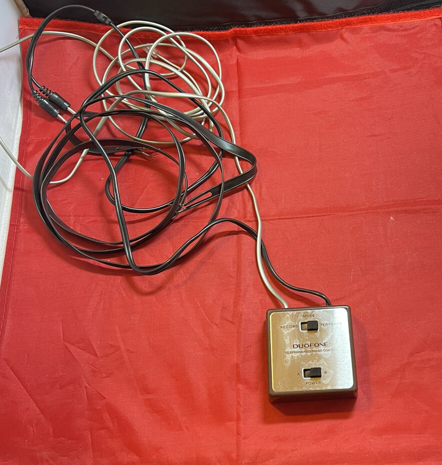 RADIO SHACK DUOFONE 43-236B TELEPHONE RECORDING CONTROL PLAYBACK RECORD ...