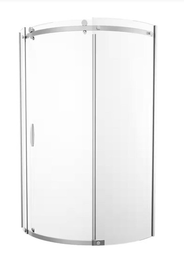 Delta 38 x 72" Sliding Frameless Corner Shower Enclosure in Chrome ...