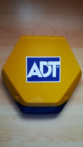 ADT style decoy intruder alarm sounder box with light operated flashing ...