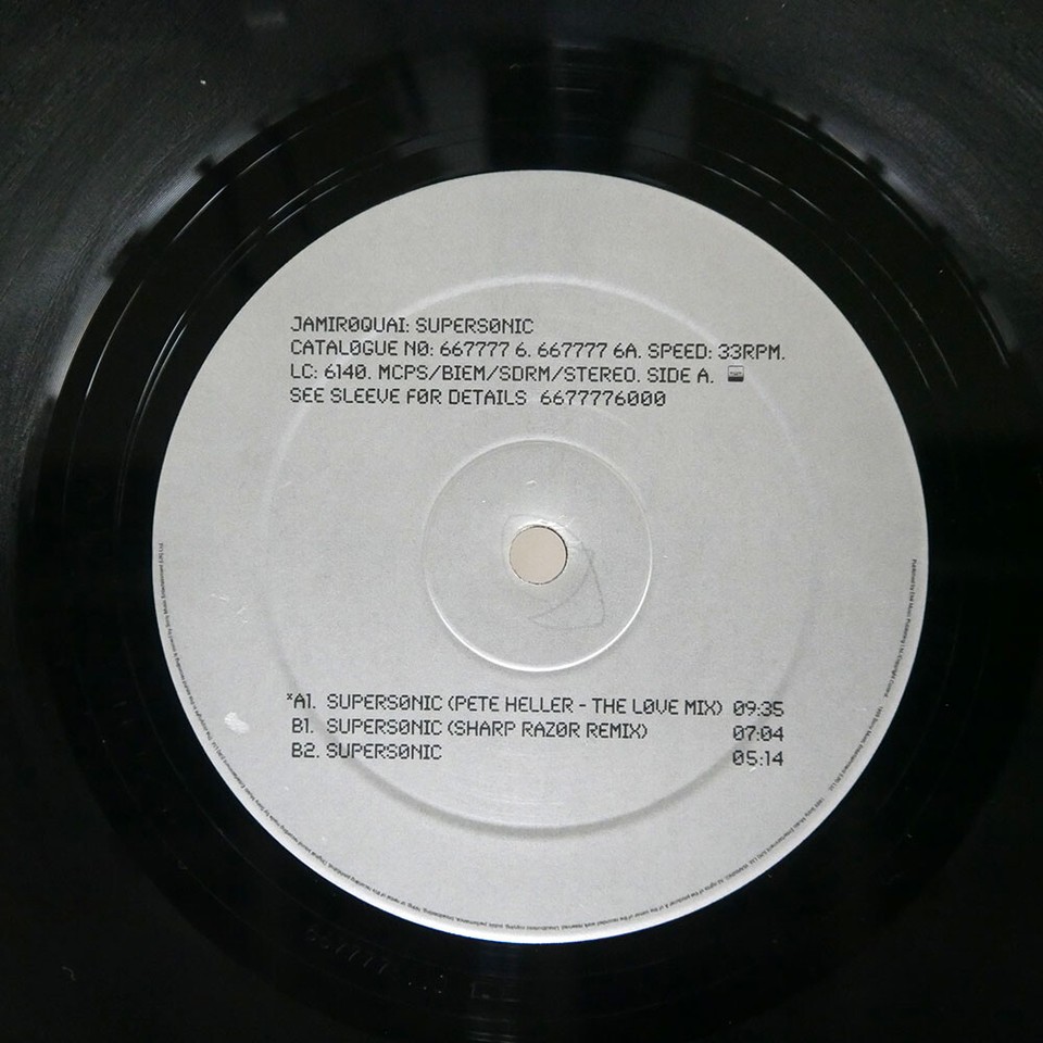 JAMIROQUAI SUPERSONIC SONY SOHO SQUARE 6677776 UK VINYL 12 | eBay