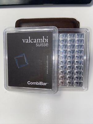 10 x 1 GRAM VALCAMBI SUISSE 999 PURE SILVER COMBIBARS | eBay