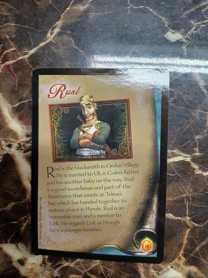 The Legend Of Zelda Twilight Princess Trading Card # 15- Rusl | eBay