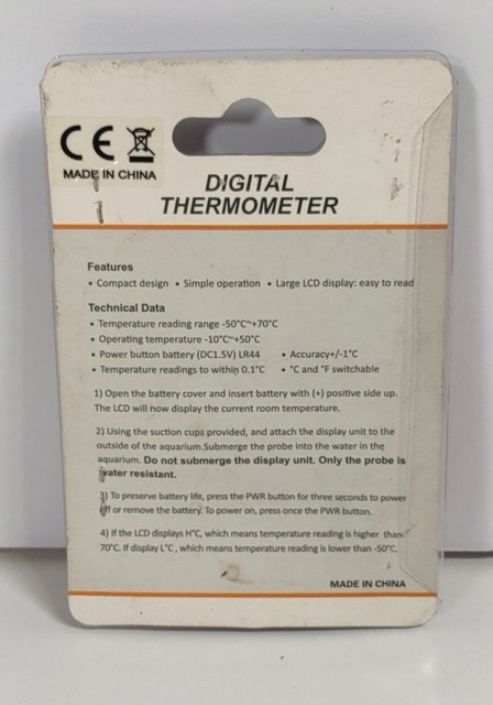 2 - Zacro LCD Digital Aquarium Thermometer Fish Tank Water Terrarium ...