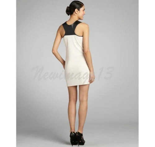 White Real Leather Bodycon Short Dress Women Evening Party Wear Special ...