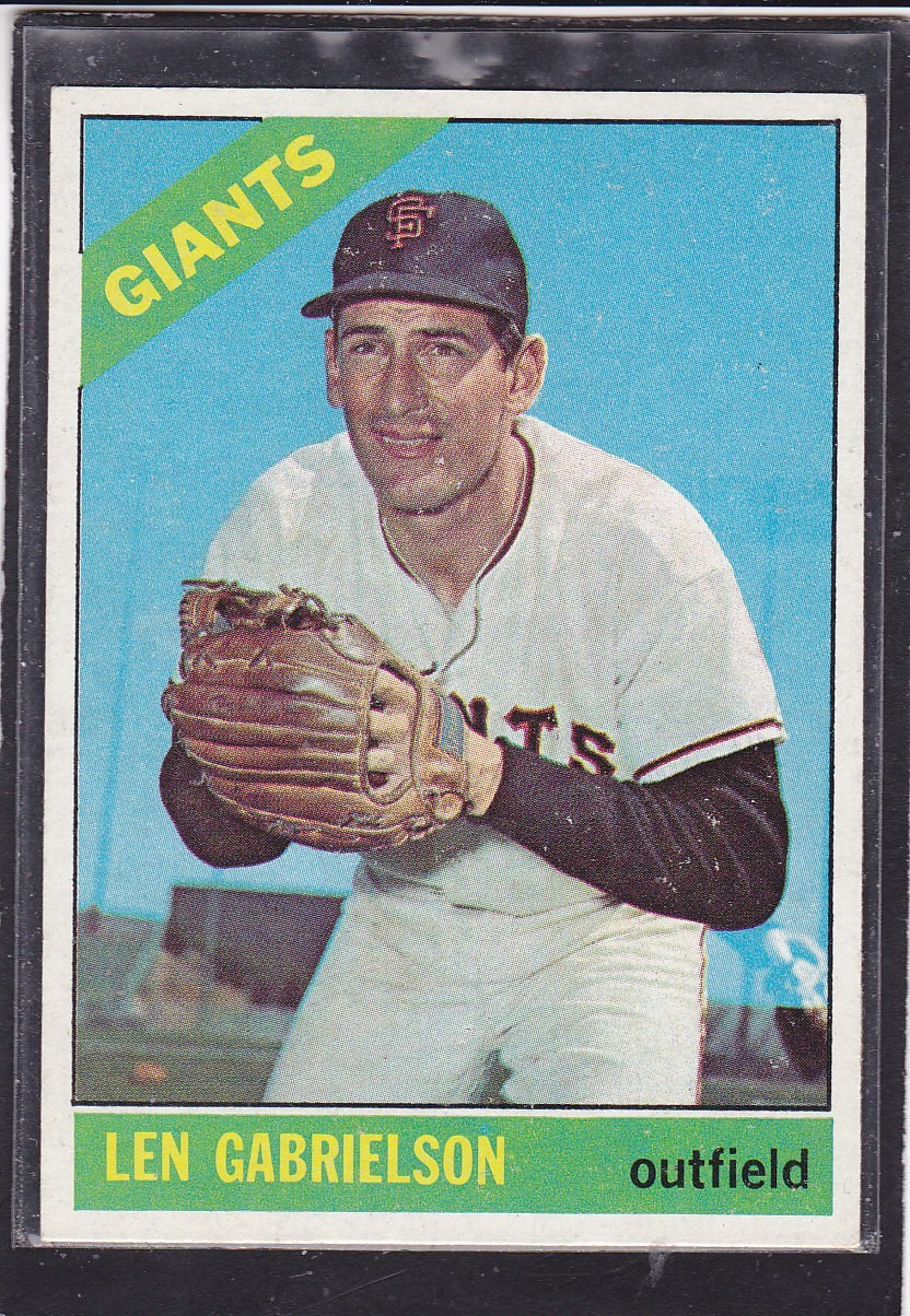 1966 LEN GABRIELSON - Topps Baseball Card # 349 - San Francisco Giants ...