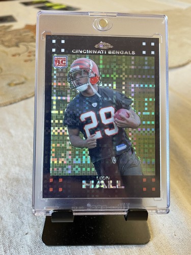 2007 Leon Hall Topps Chrome Football X-fractor #TC248 Cincinnati ...