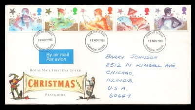 UK GB QE2 1985 Sc 1124-1128 Christmas, Holiday Royal Mail FDC | eBay