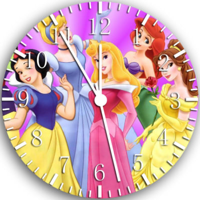 Disney Princess Frameless Borderless Wall Clock Nice For Gifts or Decor ...