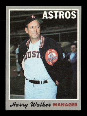 1970 Topps #32 Harry Walker Houston Astros VG-EX Baseball Card *D717 | eBay