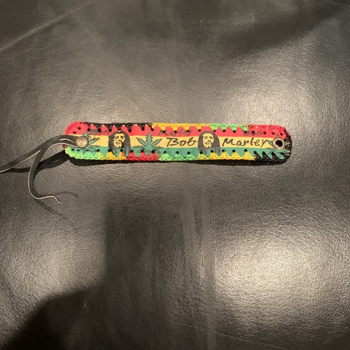 Rasta Bob Marley Bracelet Adjustable Ribbon Sim Leather | eBay
