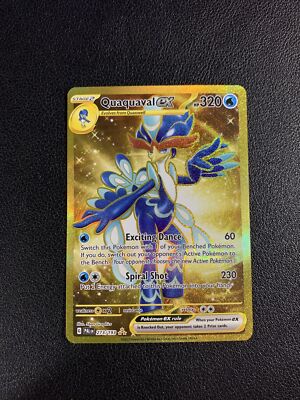 Quaquaval ex 273/193 Full Art Secret Gold Paldea Evolved Pokemon Card ...