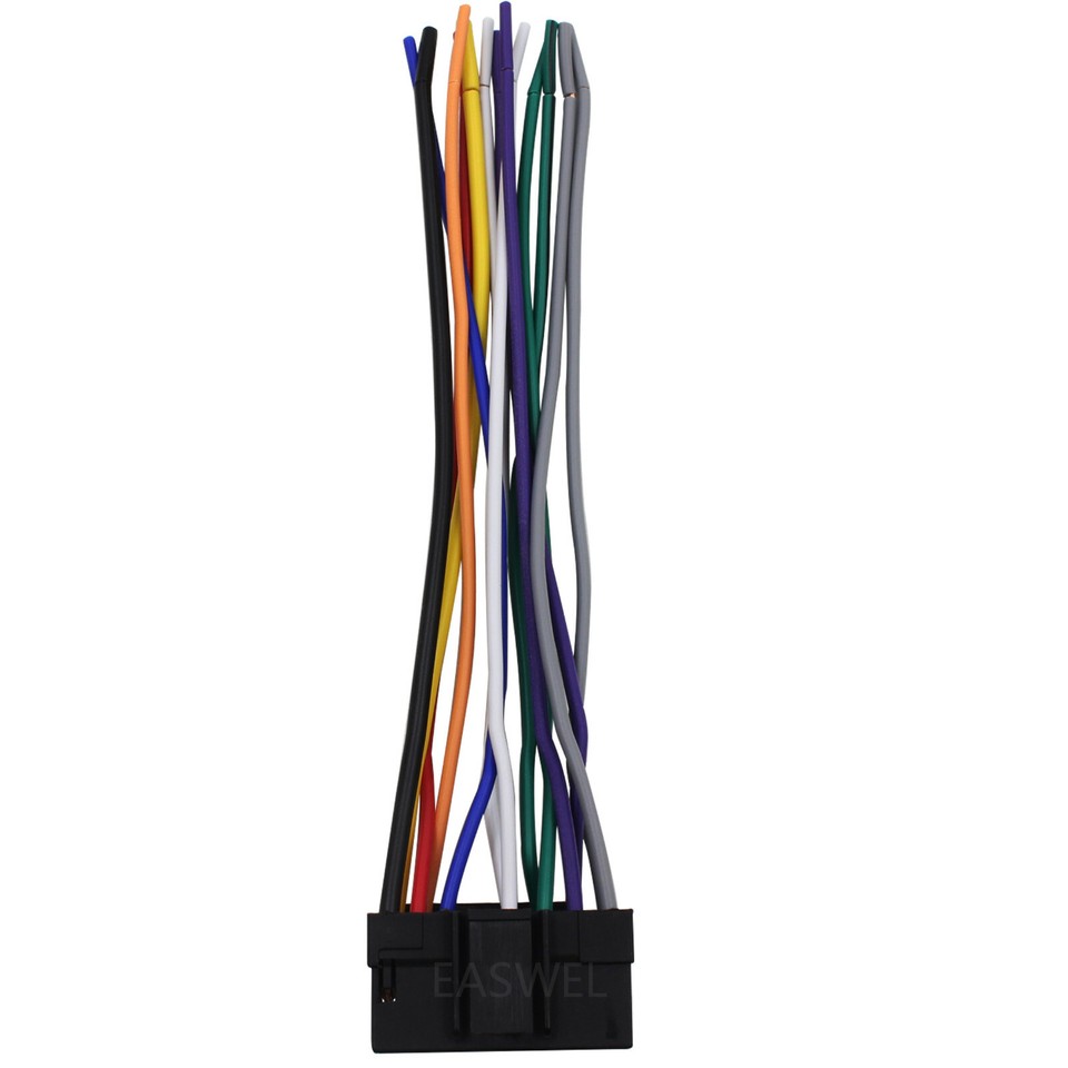Car Stereo Radio Wiring Harness Plug Fit:JVC KD-AR600 KD-ARS00 KD-AR400 ...