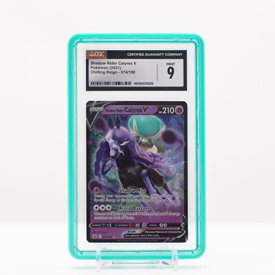 Pokemon Shadow Rider Calyrex V #74 Chilling Reign 2021 - CGC 9 Mint | eBay