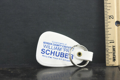 Key Ring - Plastic - William Pat Schuber Bergen County - Keychain ...