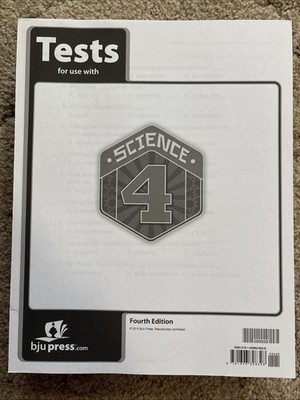 BJU Press Science 4 Tests Booklet 4th Edition 296939 | eBay