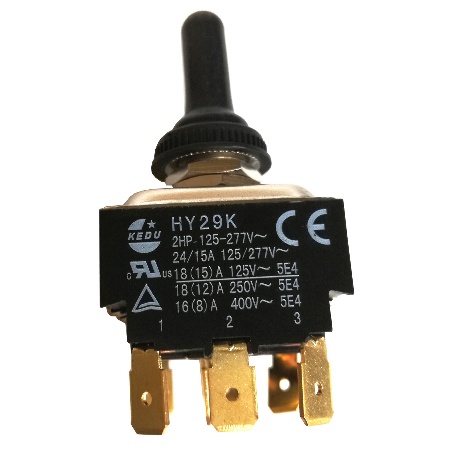 KEDU HY29K HY29J 125V/277V 3Pin/9Pin 6.3 Male Tab Industrial Toggle ...