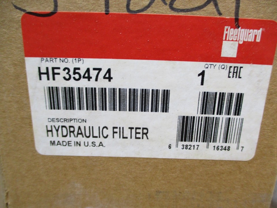 FLEETGUARD HYDRAULIC FILTER HF35474, OEM Cummins Fleetguard Filter ...