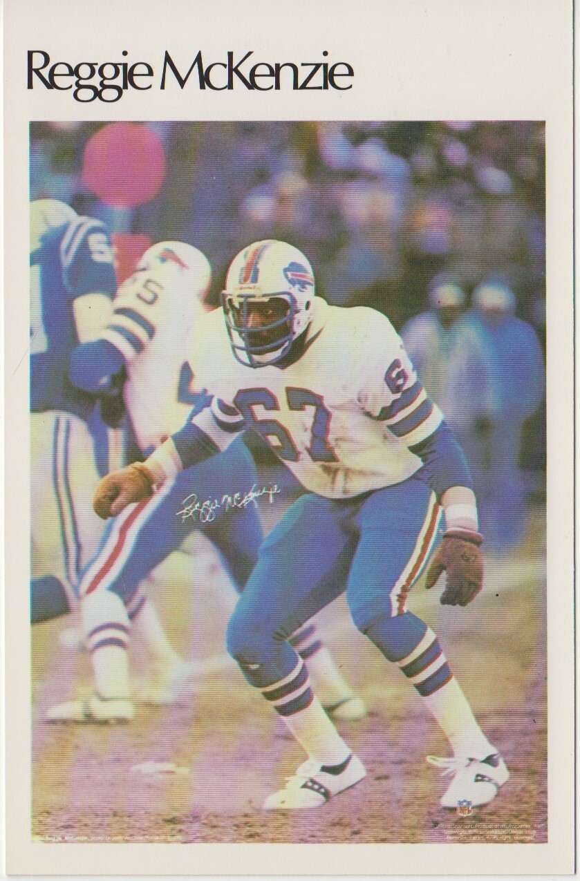 Reggie McKenzie, 1981 Marketcom Mini Posters #18, 6x9, Buffalo Bills ...