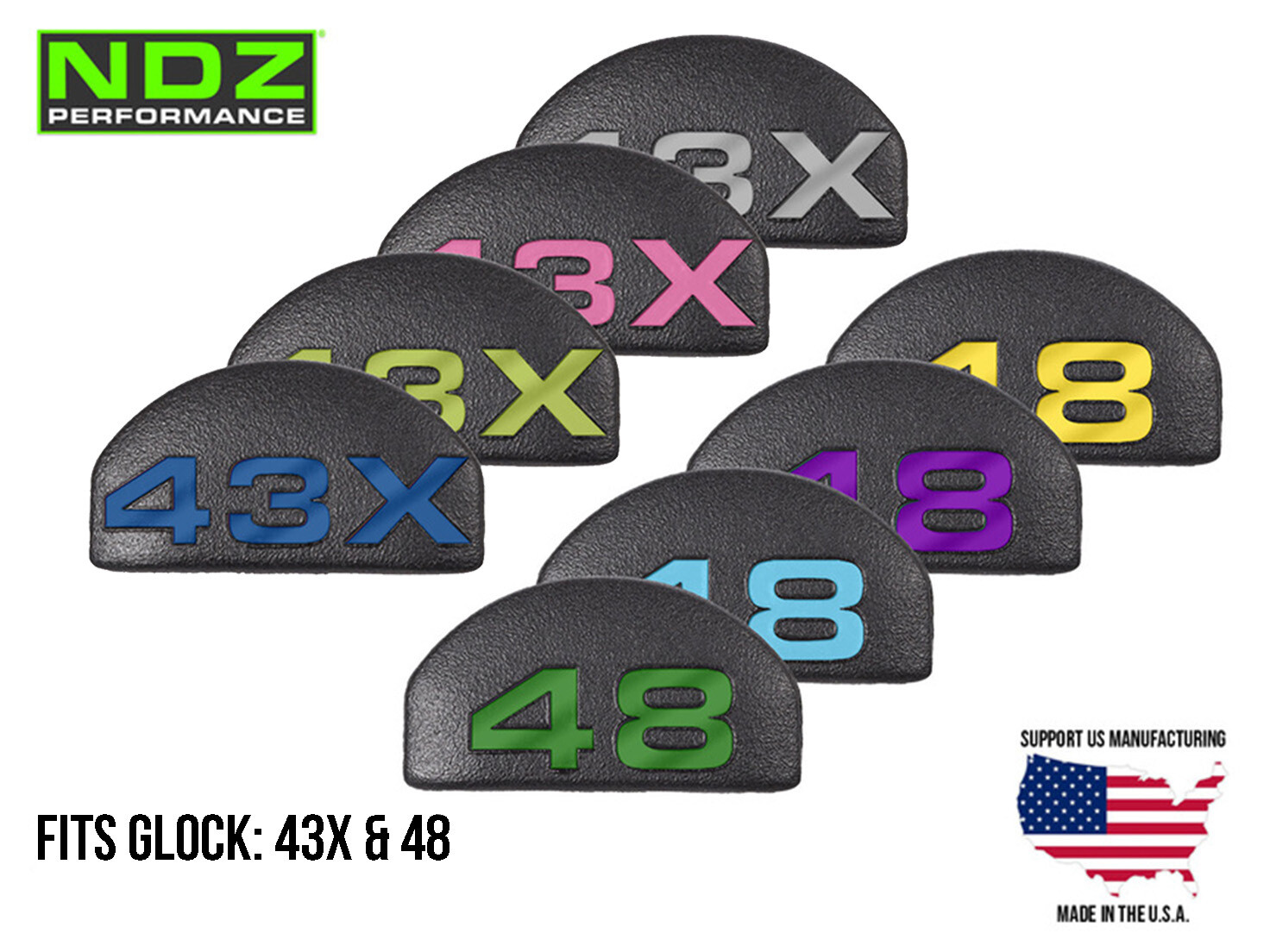 for Glock 43X & 48 Pearce Grip Frame Plug Engraved & Color Filled ...