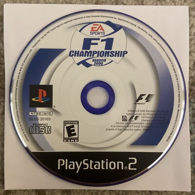 🔥 F1 Championship Season 2000 (PlayStation 2 PS2, 2000) Mint Disc Only ...