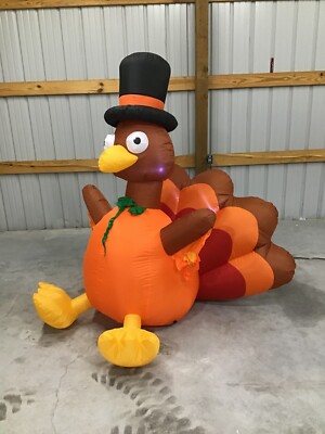 6ft Gemmy Airblown Inflatable Prototype Thanksgiving Turkey #223100 | eBay