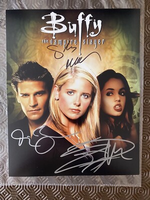 Buffy Cast Signed 8 X 10 Photo COA - Buffy | eBay