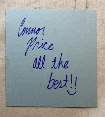 ORIGINAL Connor Price Autograph 3x3 Signed Cut Actor Cinderella Man | eBay