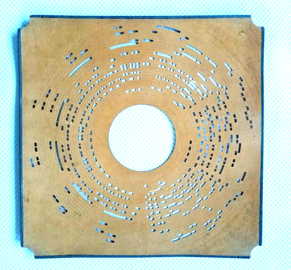 ORGAN disc HEROPHON organette cardboard square disc for music box ...
