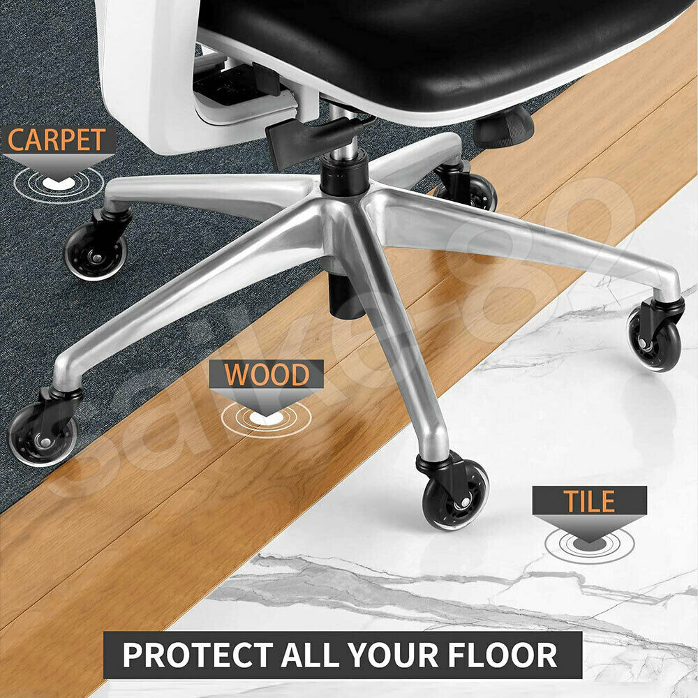 3" Rollerblade Office Desk Chair Wheels Replacement Rolling Caster Grip ...