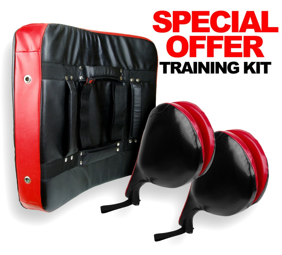 Body Kicking Shield Double Paddle Strike Pad Target Karate Taekwondo ...