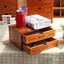Wooden Mini Chest of Drawers Home Office Desktop Storage Box Jewelry ...