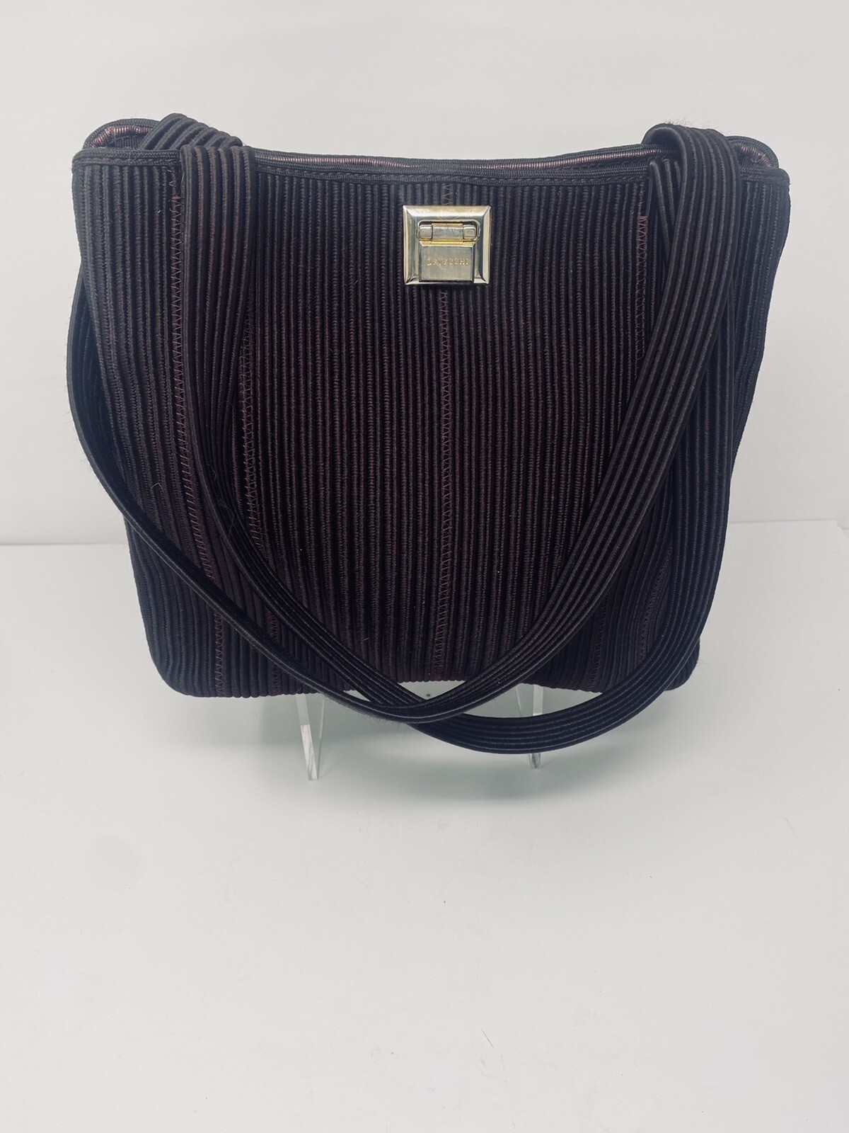 Stunning Devecchi Wine Colored Purse Italy W/beautif… - Gem