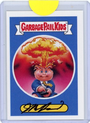JOHN POUND 2024 GARBAGE PAIL KIDS/GET a GRIP ADAM BOMB Autograph AUTO ...