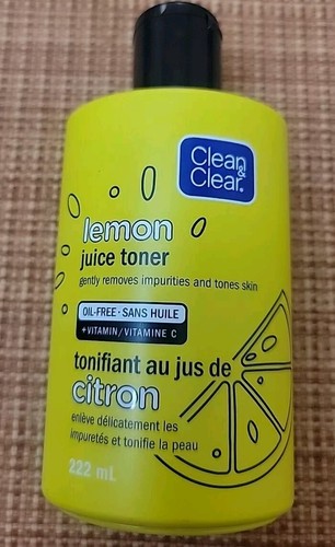 Clean & Clear Brightening Lemon Juice Facial Toner Oil Free w/ Vitamin ...