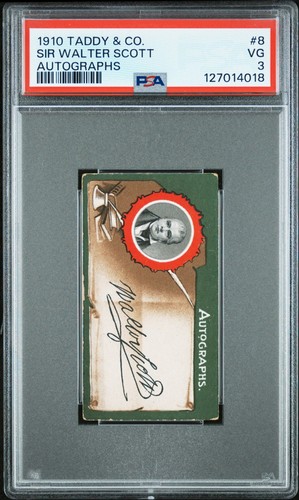 Sir Walter Scott - 1910 Taddy & Co. Autographs PSA 3 | eBay