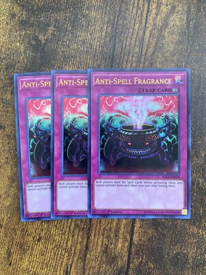 3x Anti-Spell Fragrance - BLLR-EN078 - Ultra Rare - 1st Edition - NM ...