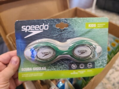 Speedo Scuba Giggles Goggles - Green Colored Kids Ages 3-8 Years | eBay