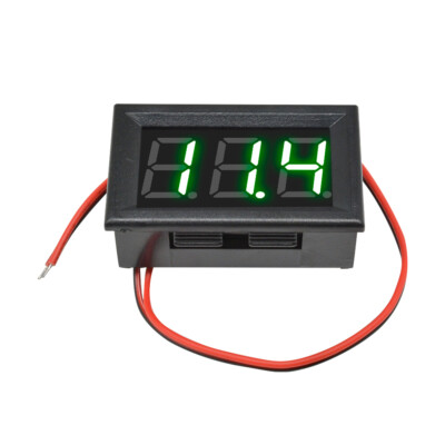 0.56"Green LED Voltmeter 2-Wire Digital Voltage AC70-500V Panel Ammeter ...