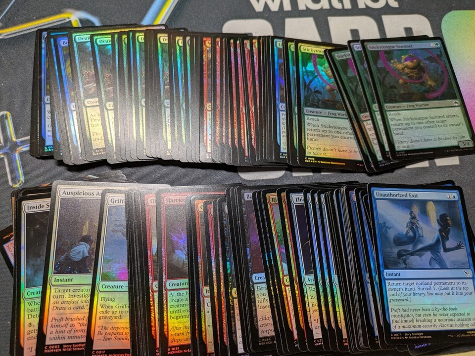 MTG 100 Card Lot Commons Unc 100 Foils 100 Rares Mystery Bulk Repack No ...