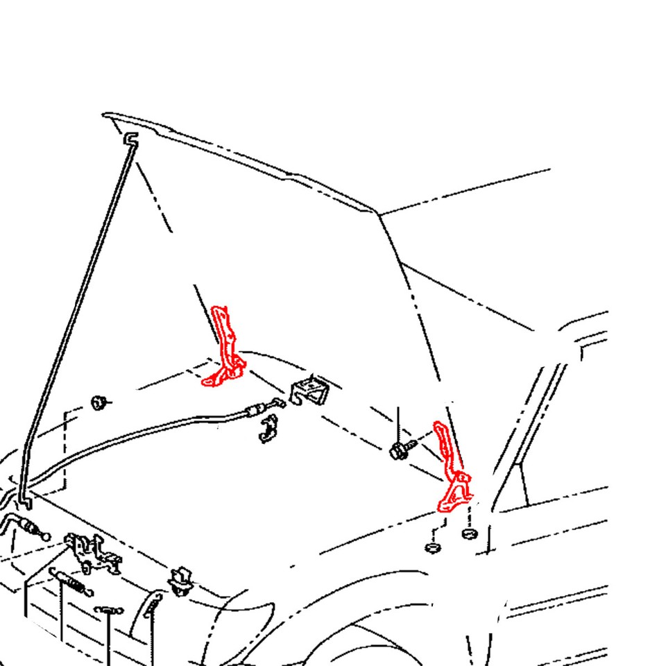 Fit 2015-23 Toyota Hilux Revo 4WD KUN122 KUN126 KUN135 KUN136 Bonnet ...