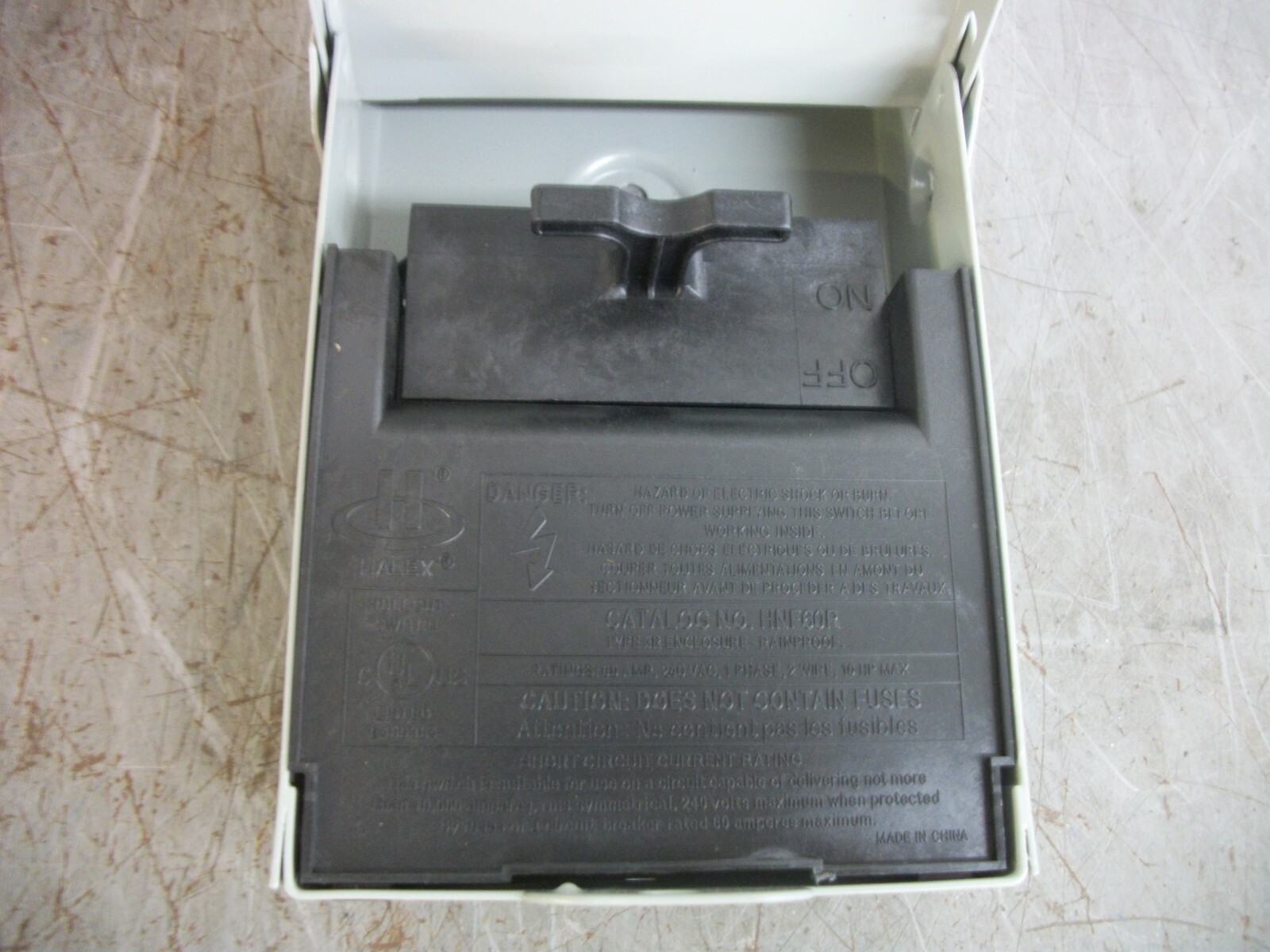 HALEX HNF60R 60-AMP Non-Fuse Air Conditioner Disconnect for sale online ...