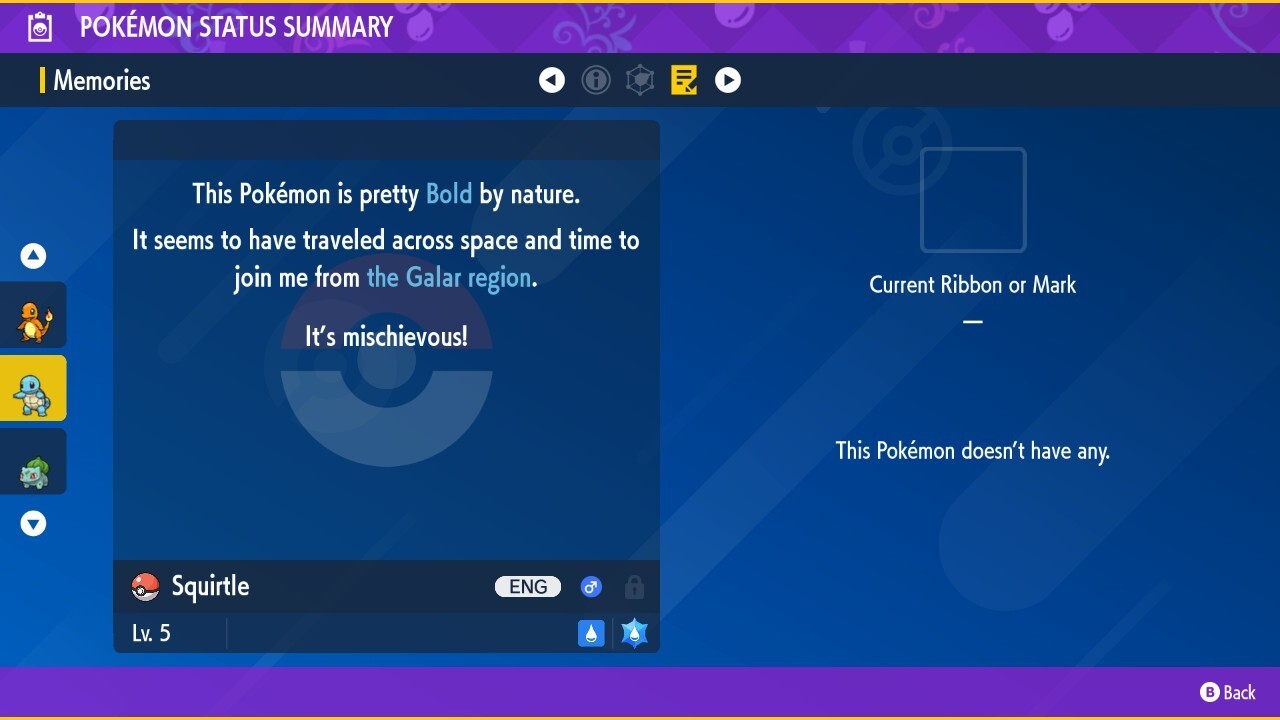 Non-Shiny Squirtle 6IV Lv. 5 Modest or Bold Nature Pokemon Scarlet ...