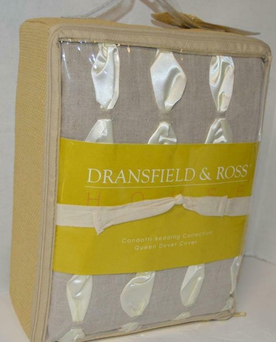 DRANSFIELD & ROSS HOUSE Condotti Ivory QUEEN DUVET NEW RARE Horchow ...