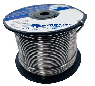 AMERWAY SN10 PB90 .125 Diameter Wire Solder Hi Temperature 25 Lbs | eBay